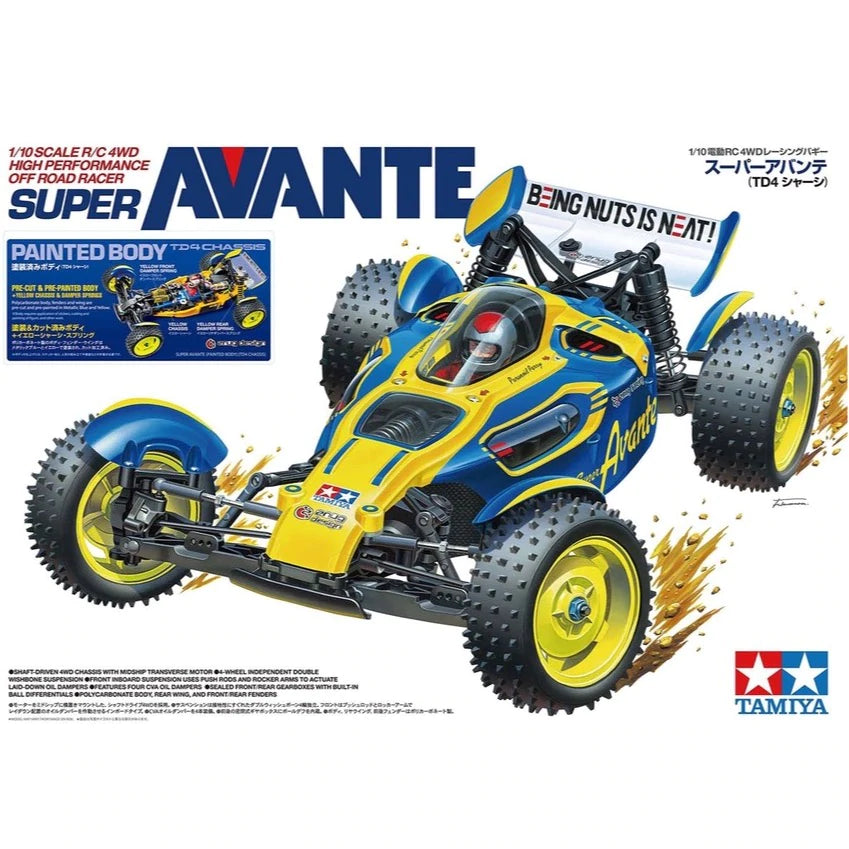 Tamiya 1 10 RC 47481 Super Avante Pre Painted Body TD4 twoboxhobbies
