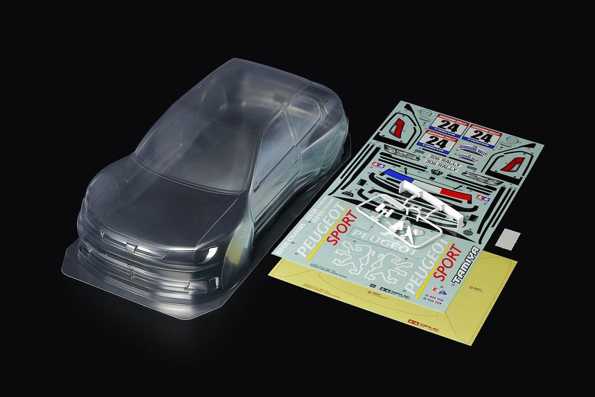 Tamiya 1/10 51753 Peugeot 306 Maxi Clear Body Parts Set – twoboxhobbies